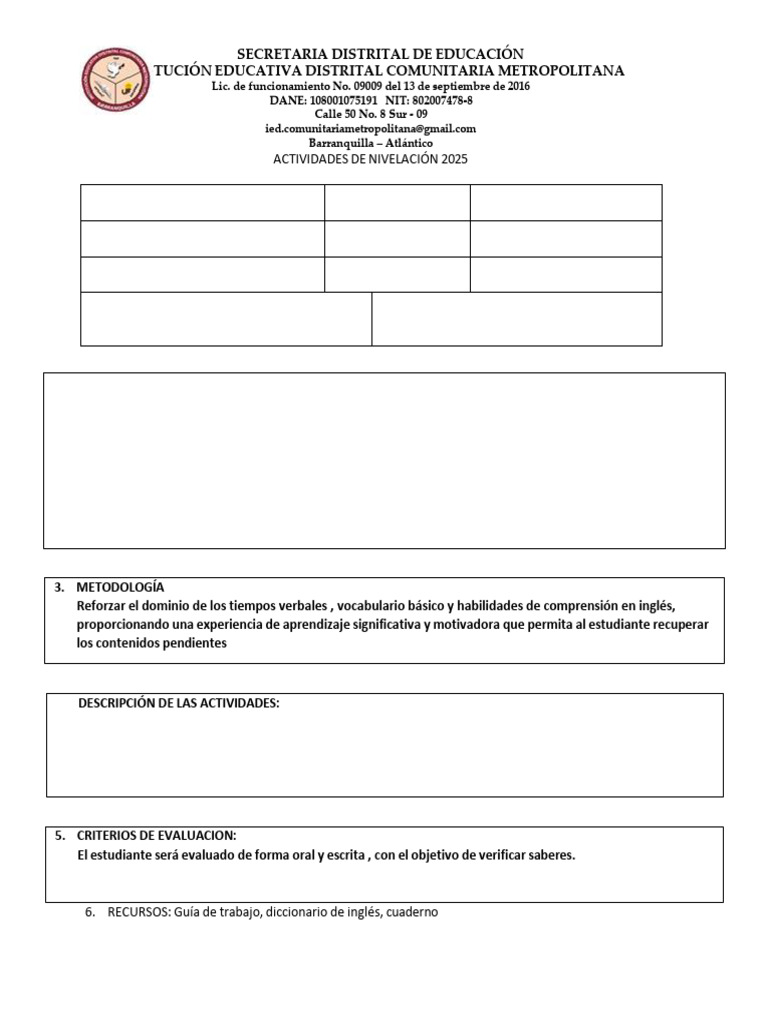 Plan Mejoramiento 8vo | PDF | Modificación de comportamiento | Comunicación humana
