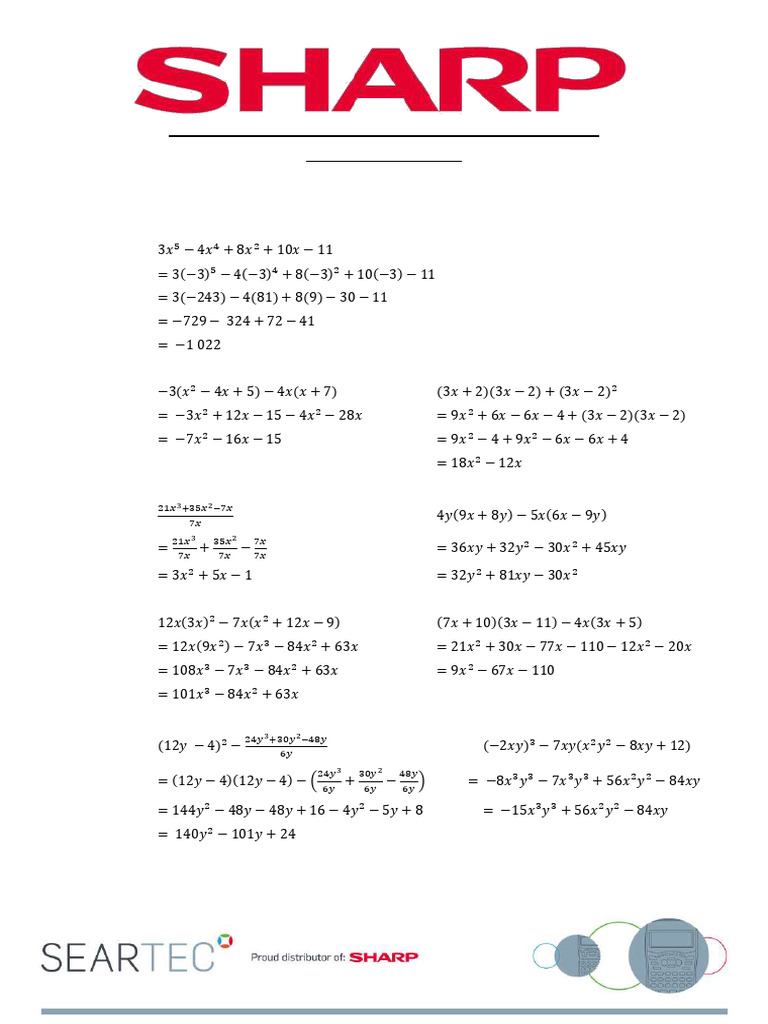 Grade 9 Algebraic Expressions Memo | PDF | Mathematics
