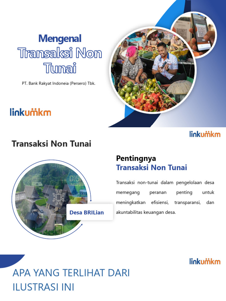 Manfaat Transaksi Non Tunai di Desa | PDF