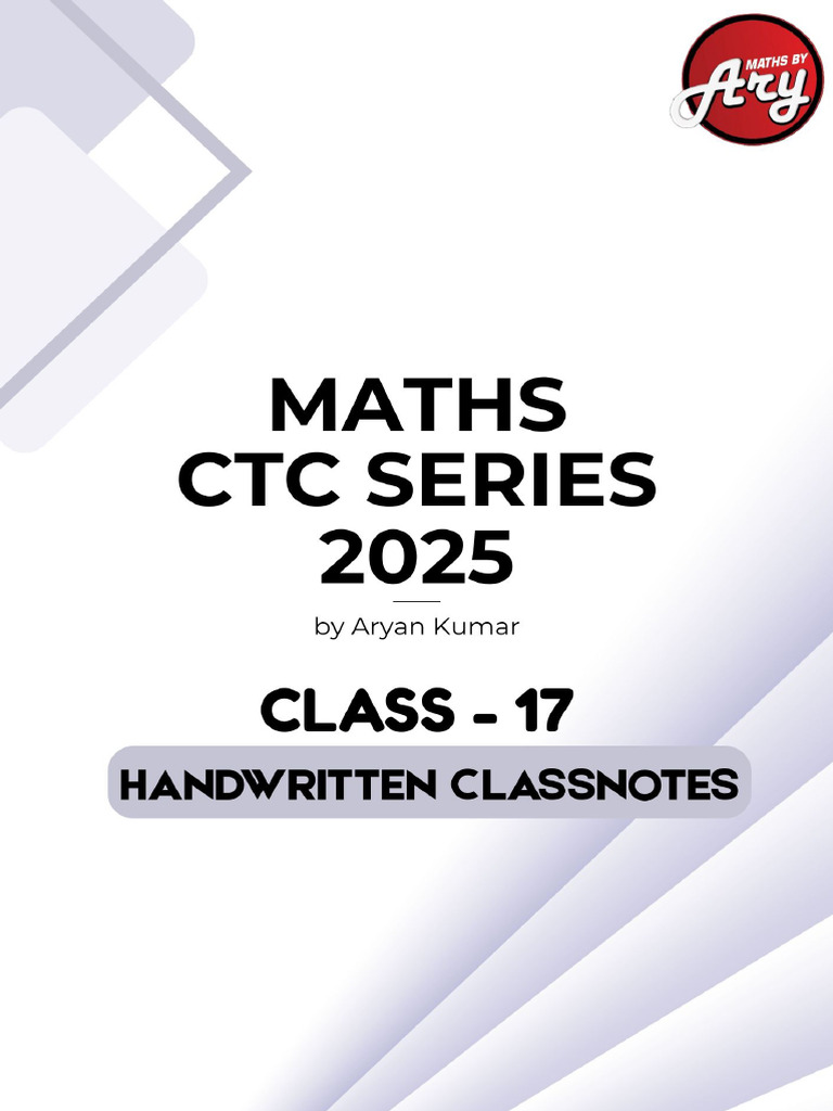Class-17 - CTC 2025 | PDF