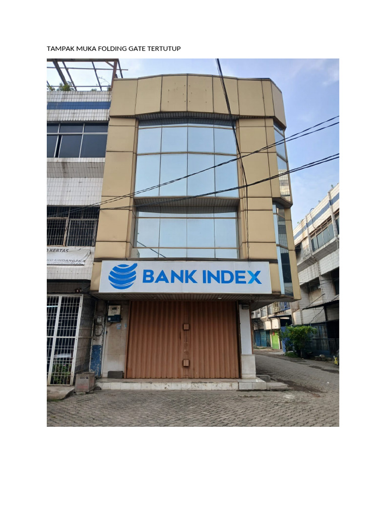 Tampak Muka Folding Gate Tertutup | PDF