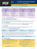 Fair Work Information Statement 2025 | PDF | Employment | Social Policy