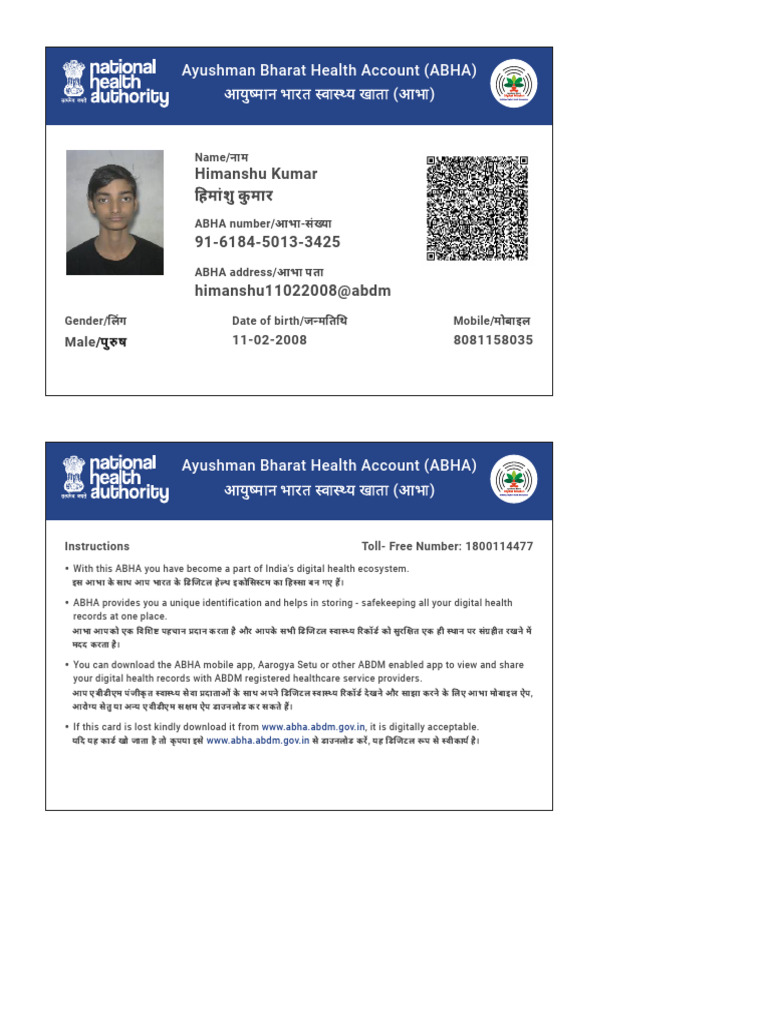 Abha _ Abha Card | PDF
