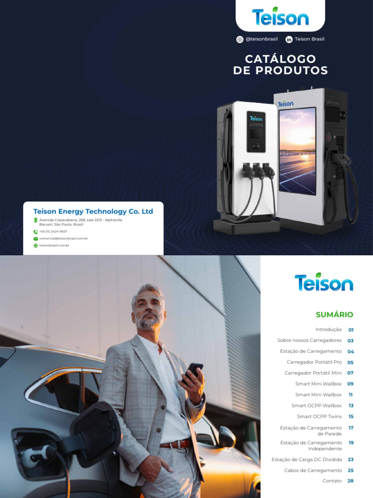 PT - Catalogo Teison Brasil | PDF | Carro | Carro elétrico