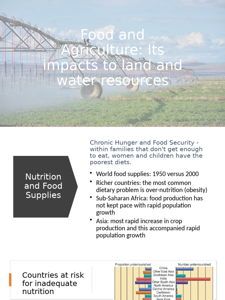 Food and Agriculture's Impact on Resources | PDF | Agriculture | Staple ...
