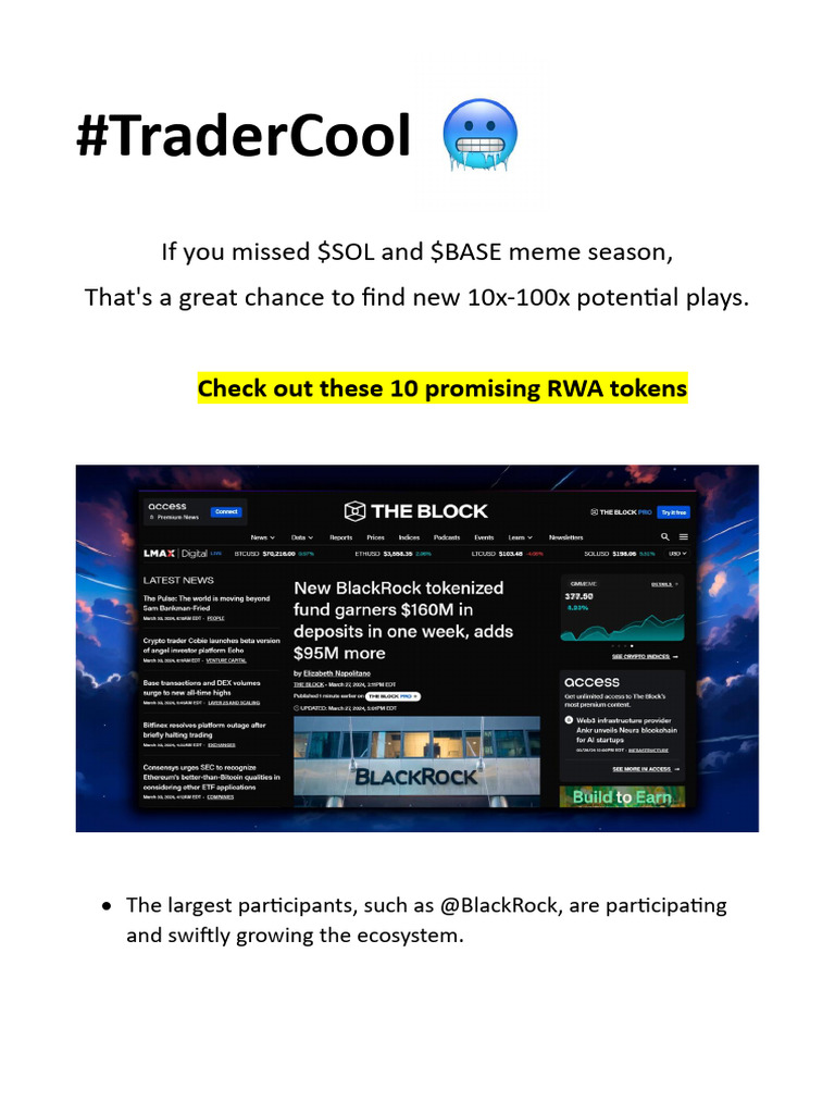 Top Promising RWA Tokens | PDF
