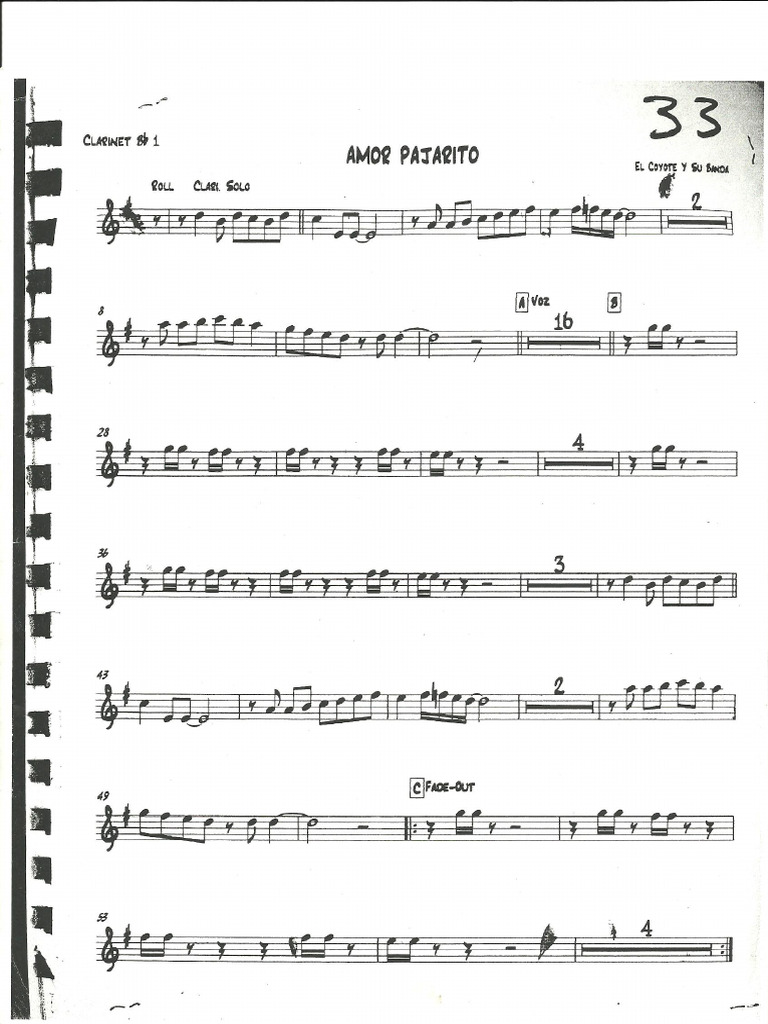 Amor Pajarito - El Coyote Version 3 | PDF