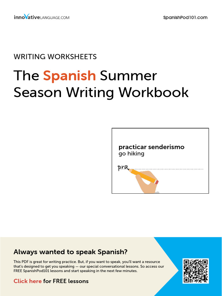 Spanish Writing Practice Workbook | PDF | Clothing