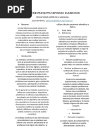 Aplicaciones e Importancia de Métodos Numéricos | PDF | Análisis numérico | Simulación