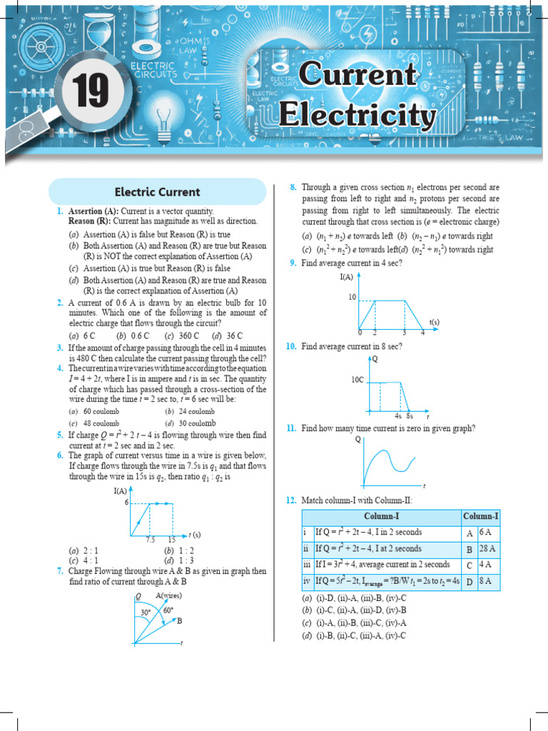 Understanding Electric Current Basics | PDF | Electric Current ...