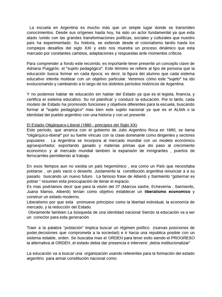 La Escuela en Argentina Es Mucho Más Que Un Simple Lugar Donde Se ...