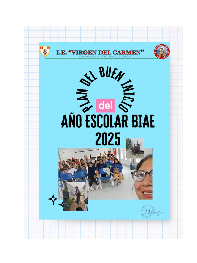 Plan Del Buen Inicio Del Año Escolar Biae 2025 | PDF | Educación ...