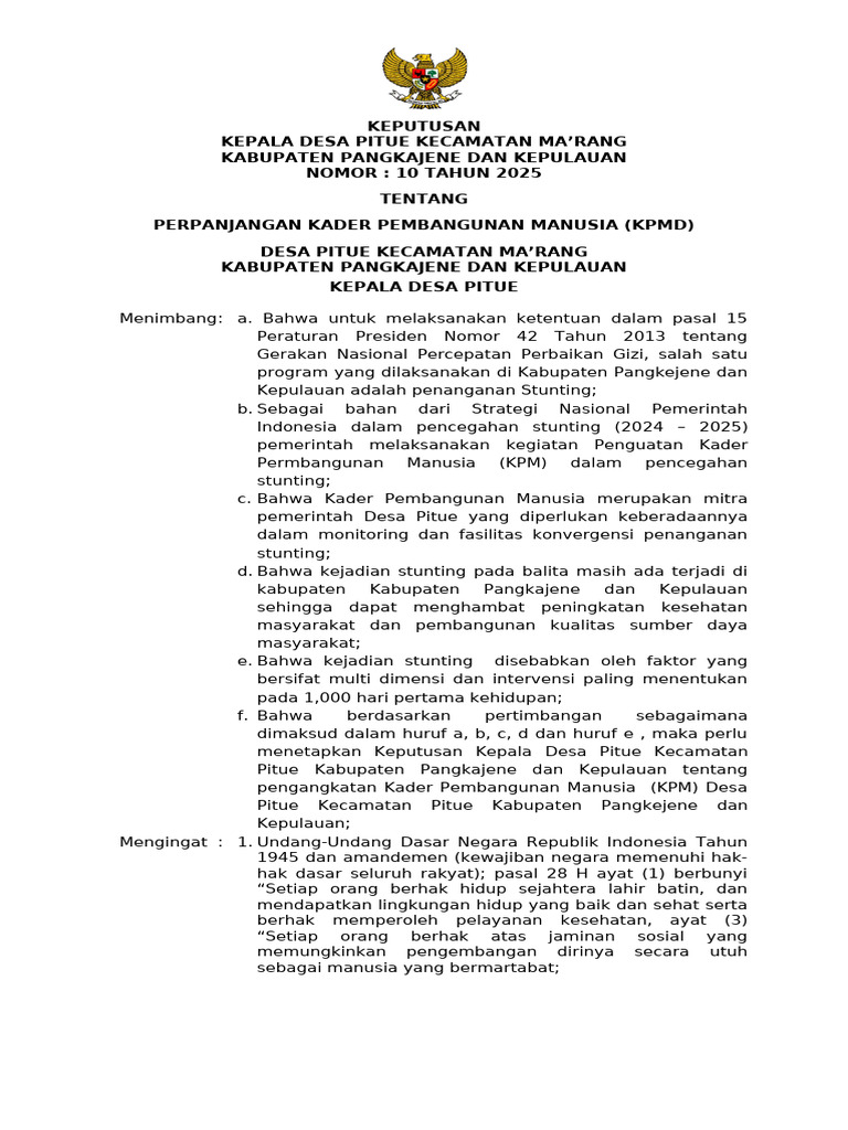 SK Kader KPM 2025 | PDF