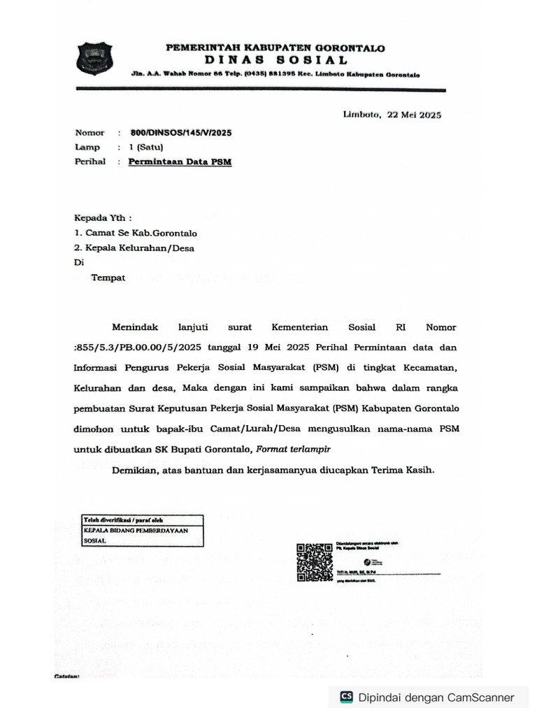 Permintaan Data PSM | PDF