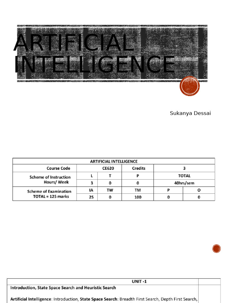 Artificial Intelligence-Unit1 | PDF | Artificial Intelligence | Intelligence (AI) & Semantics