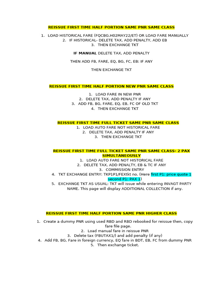 Galileo Reissue Rules | PDF
