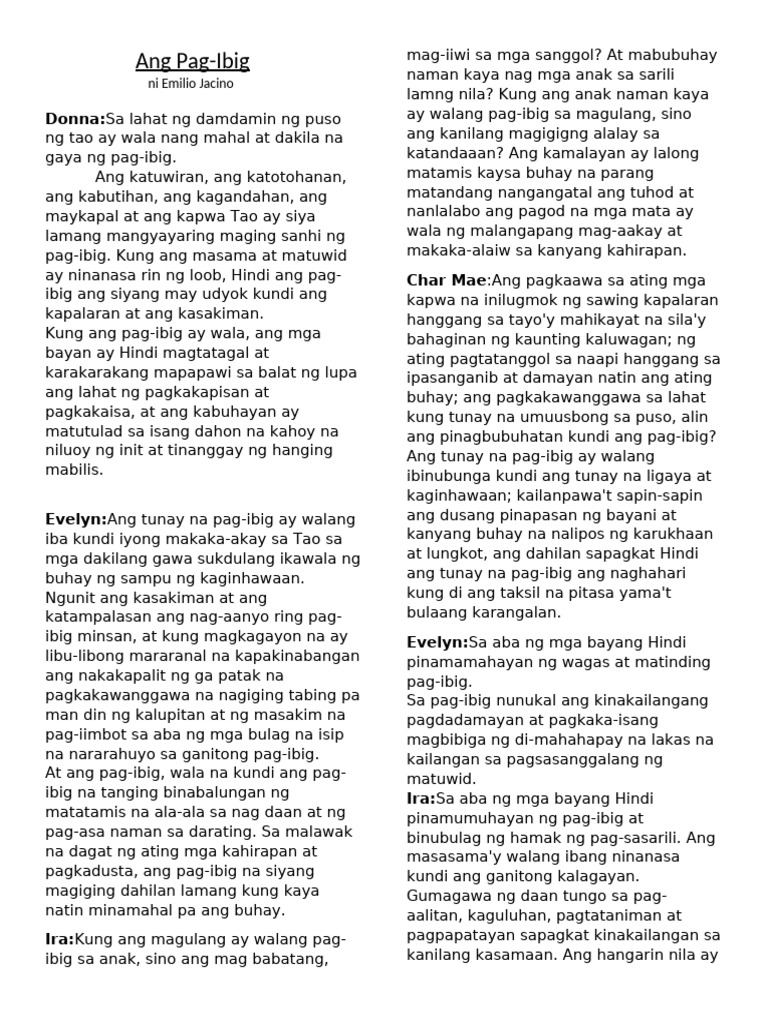 Ang Pag-Ibig - 075618 | PDF