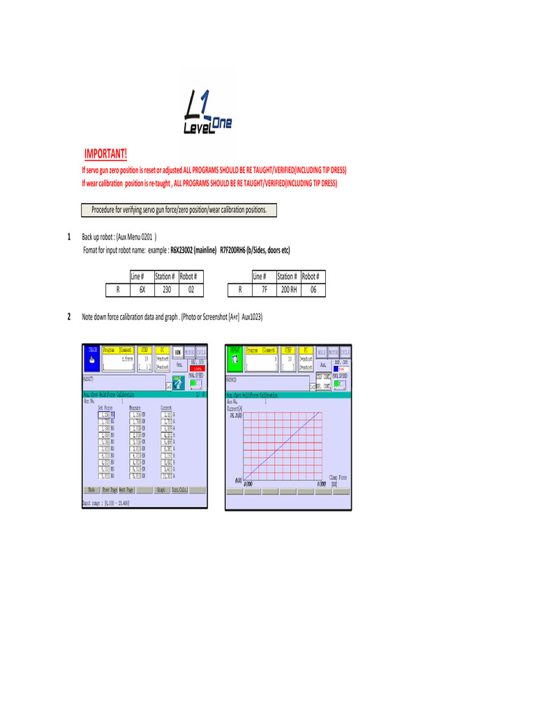 GUN ZERO and CALIB TEACH Procedure | PDF | Calibration | Mechanical ...