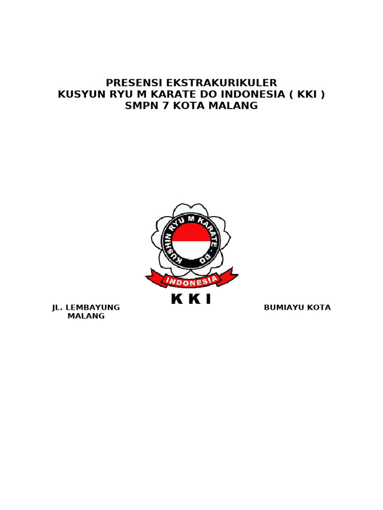Presensi Ekstrakurikuler | PDF