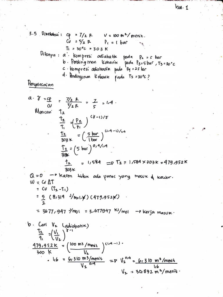 Teresia Jari - 1209065044 - Termodinamika Teknik Kimia 1 | PDF