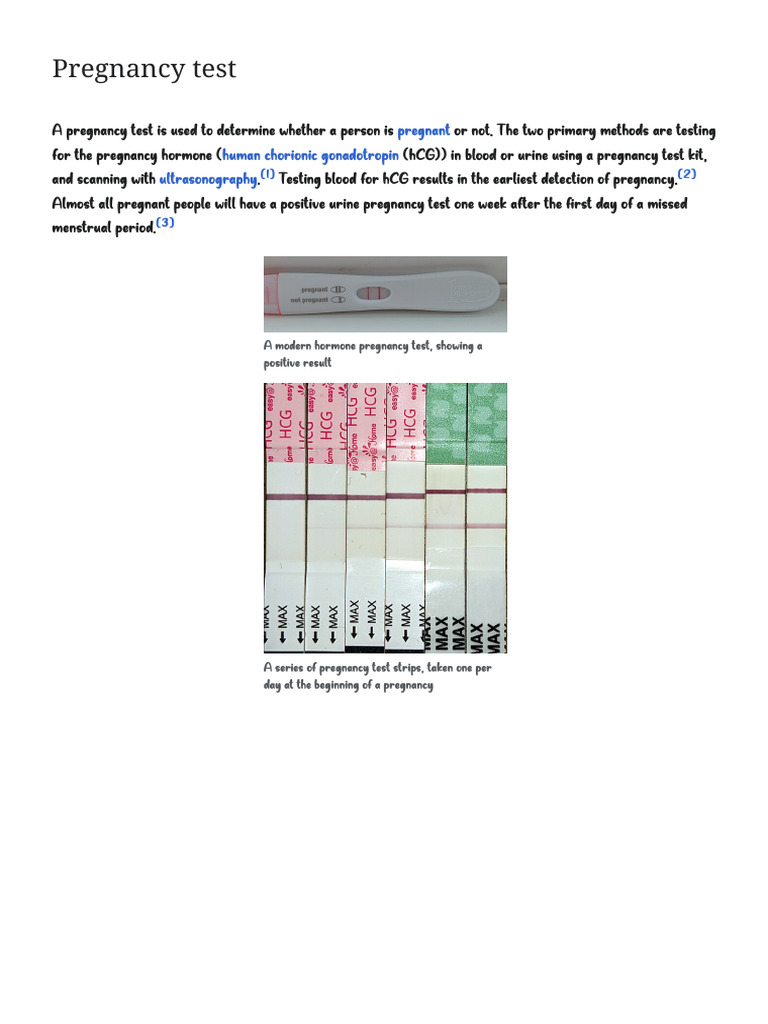 Understanding Pregnancy Test Accuracy | PDF | Human Chorionic ...