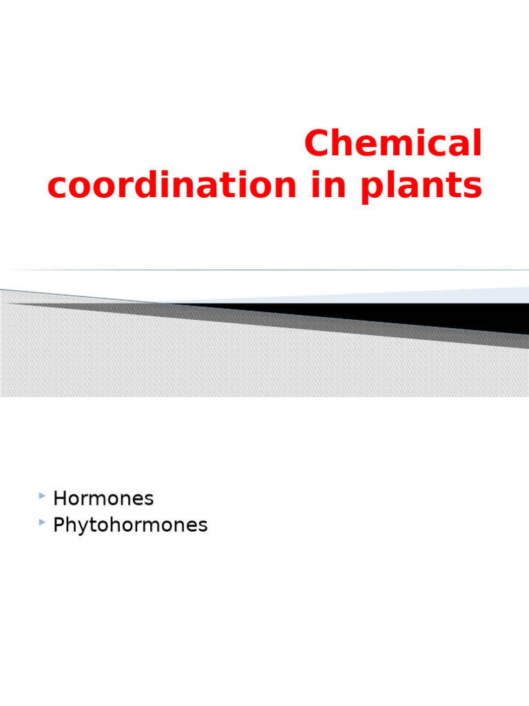 Chemical Coordination in Plants | PDF