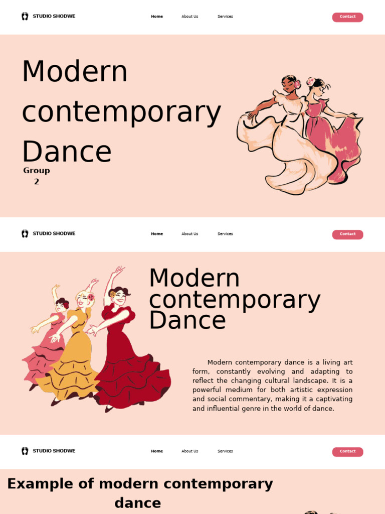 Modern Contemporary Dance Overview | PDF | Dances | Choreography