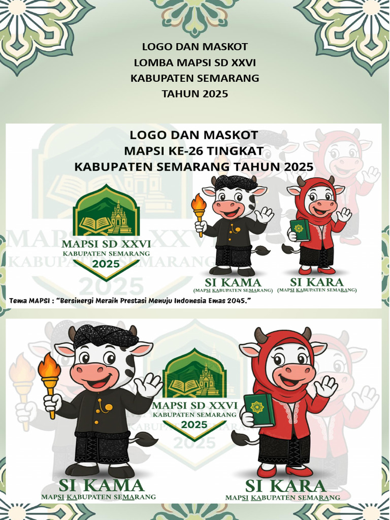 Logo dan Maskot MAPSI 2025 Semarang | PDF