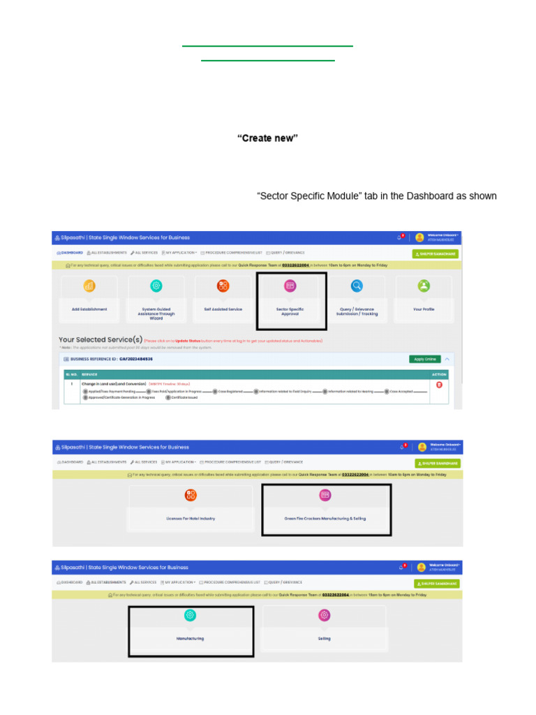 Apply For Green Fire Cracker Manufacturing License - To Obtain The No ...