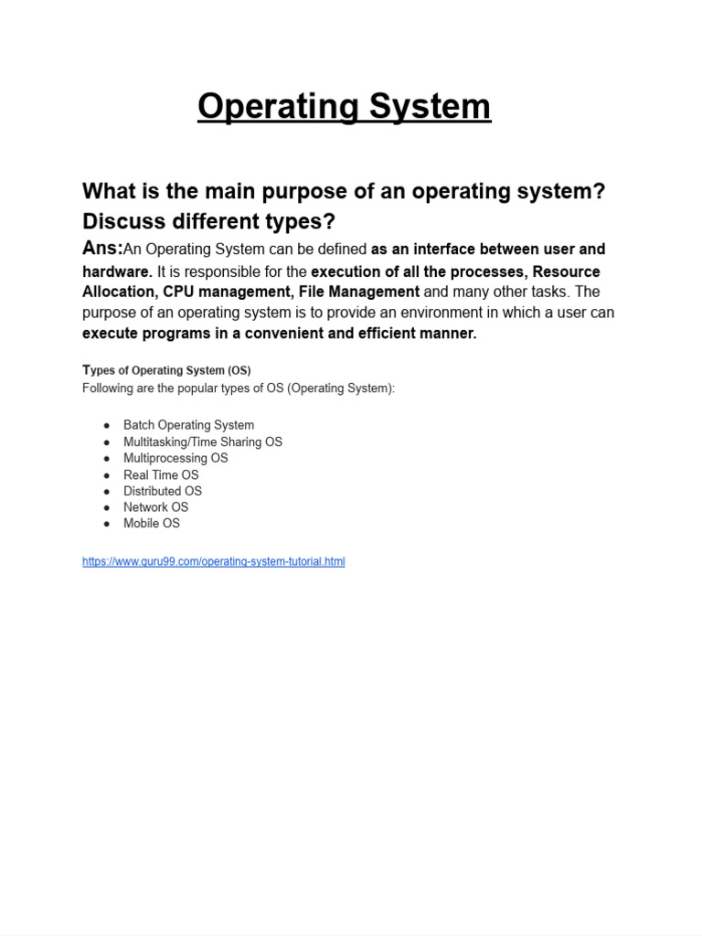 Operating System | PDF | Computing Platforms | Software Engineering