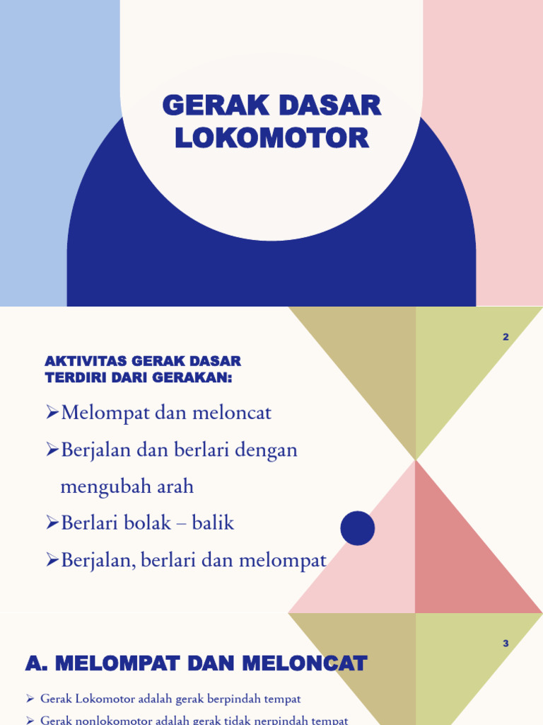 Gerak Dasar Lokomotor dalam Olahraga | PDF