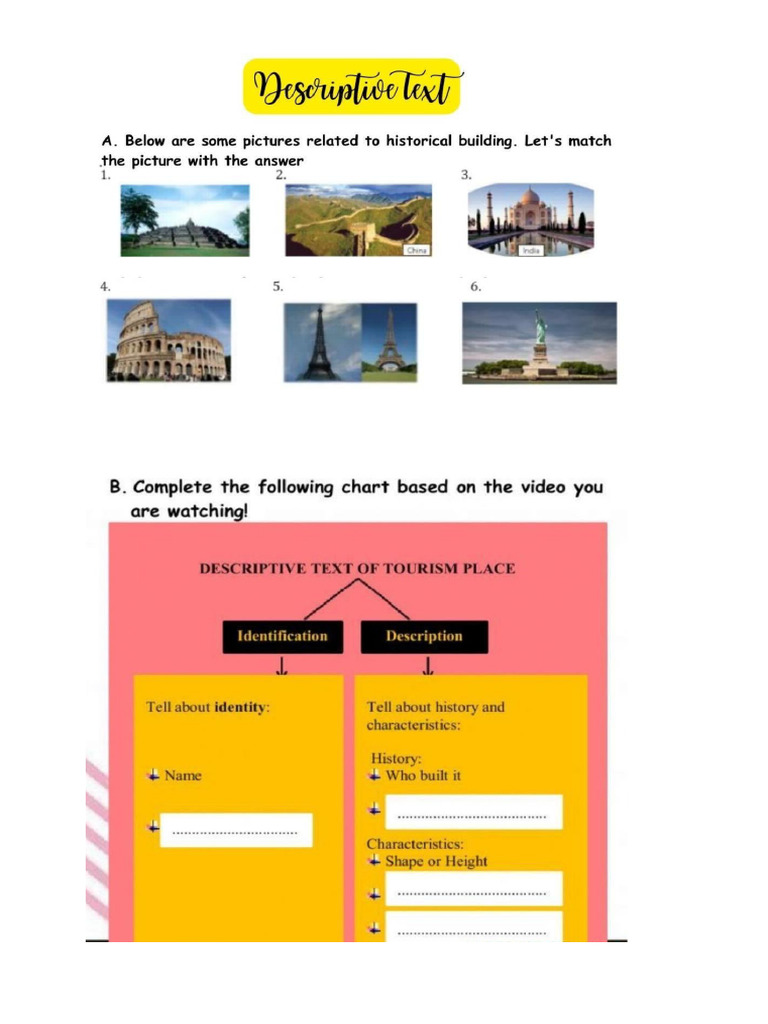 Descriptive Worksheet | PDF