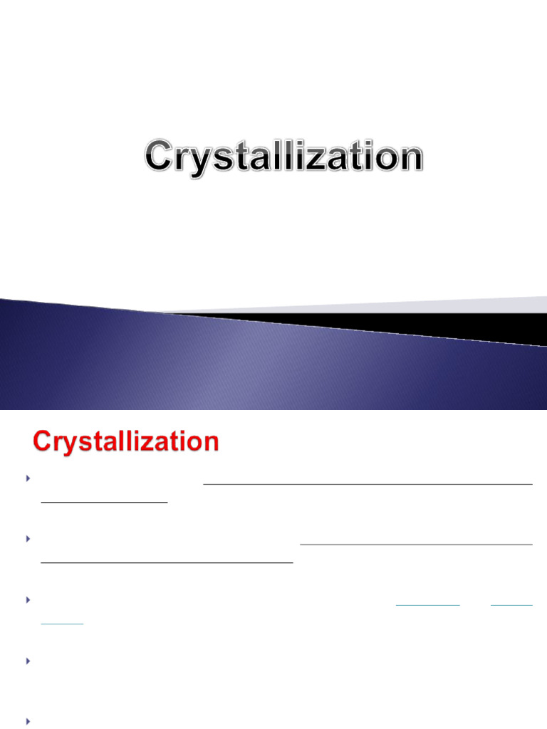 Crystallization + Extraction | PDF | Crystallization | Solubility