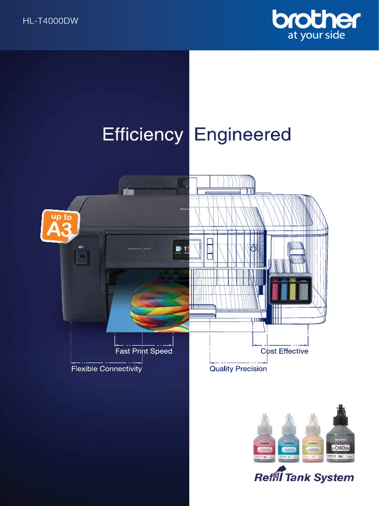 Printer Brother Ink Jet A3 HL-T4000DW | PDF
