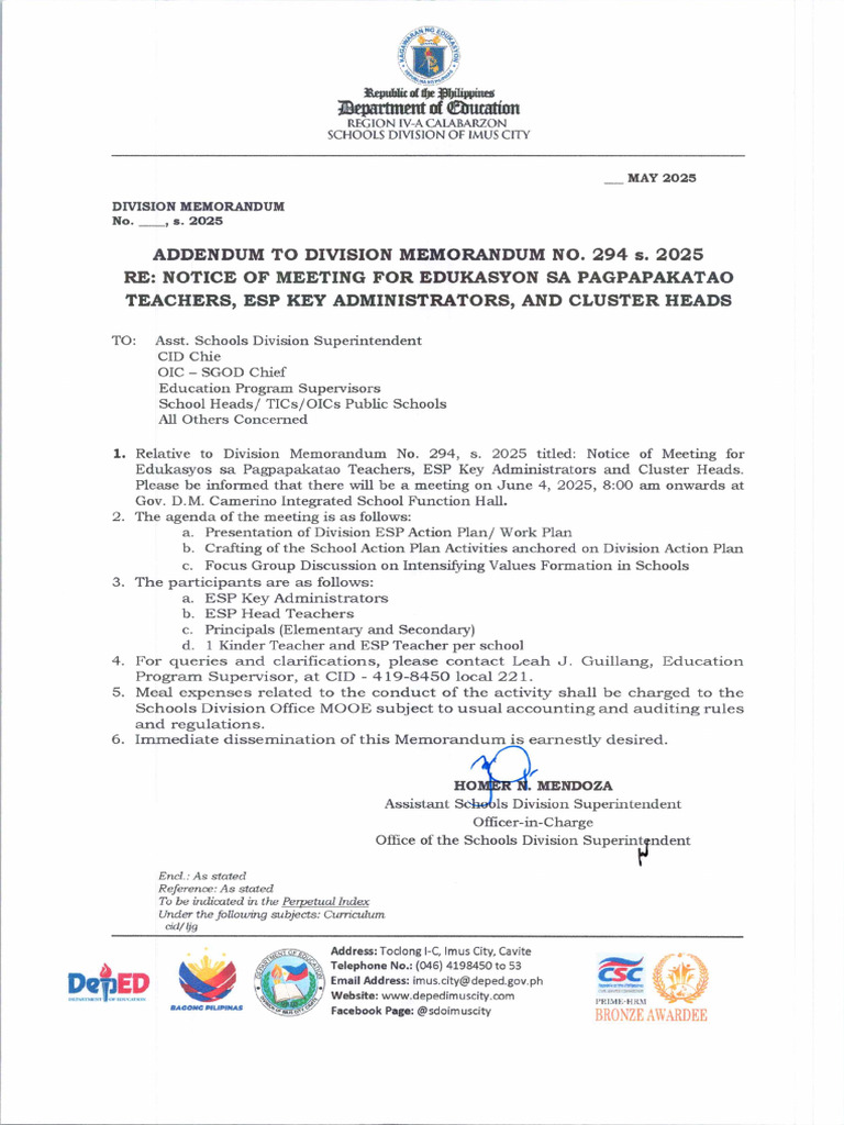 DM - 331 - S - 2025 - Crafting of Ve Action Plan | PDF