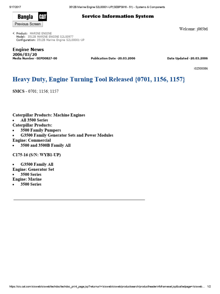 Heavy Duty, Engine Turning Tool Released (0701, 1156, 1157) | PDF ...
