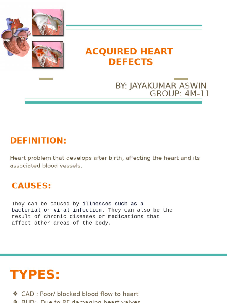 Acquired Heart Defects Overview | PDF