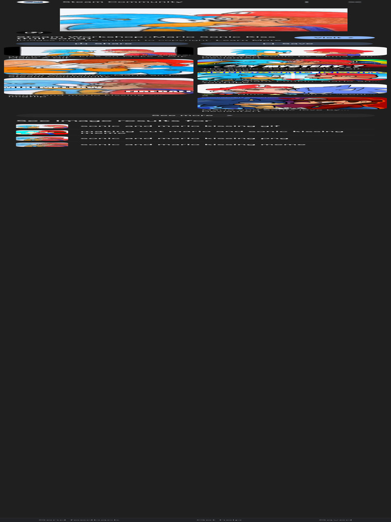 Mario and Sonic Kissing GIFs Explained | PDF | Mario