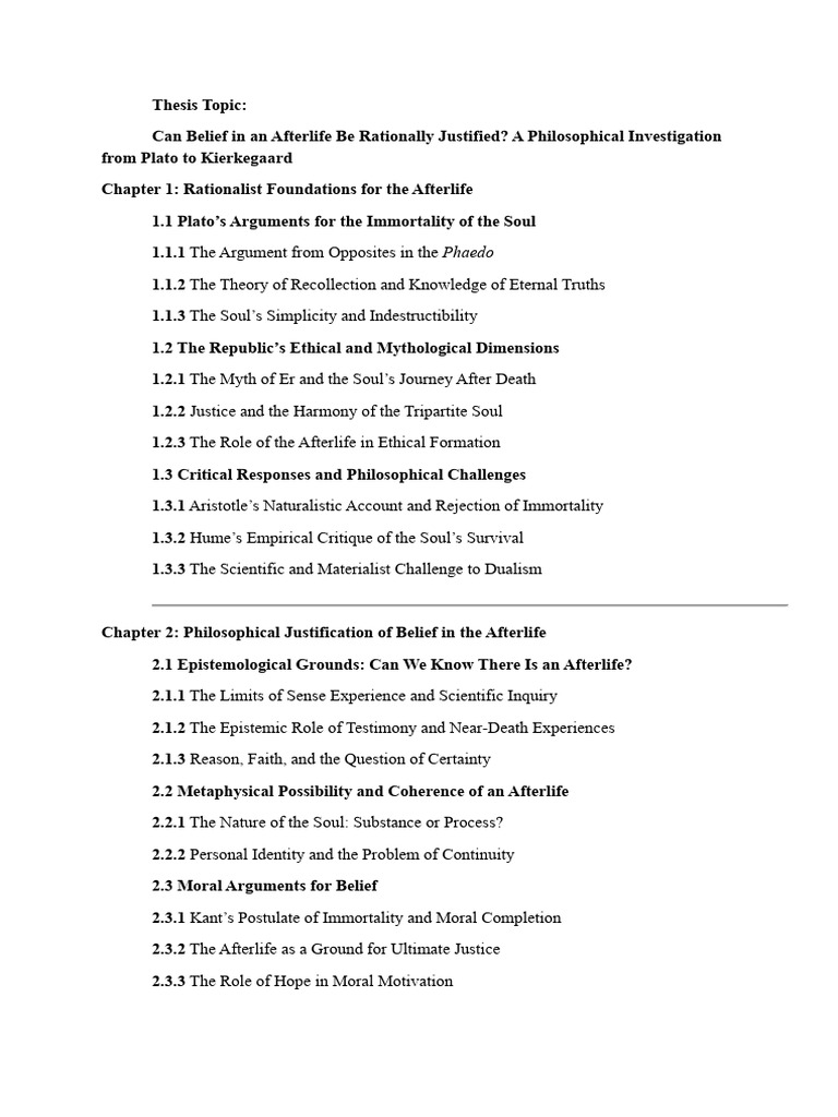 My Thesis New | PDF | Rationalism | Soul