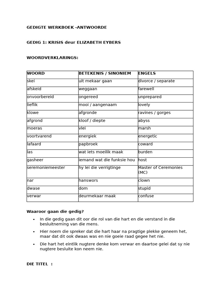 Gedigte Memo | PDF