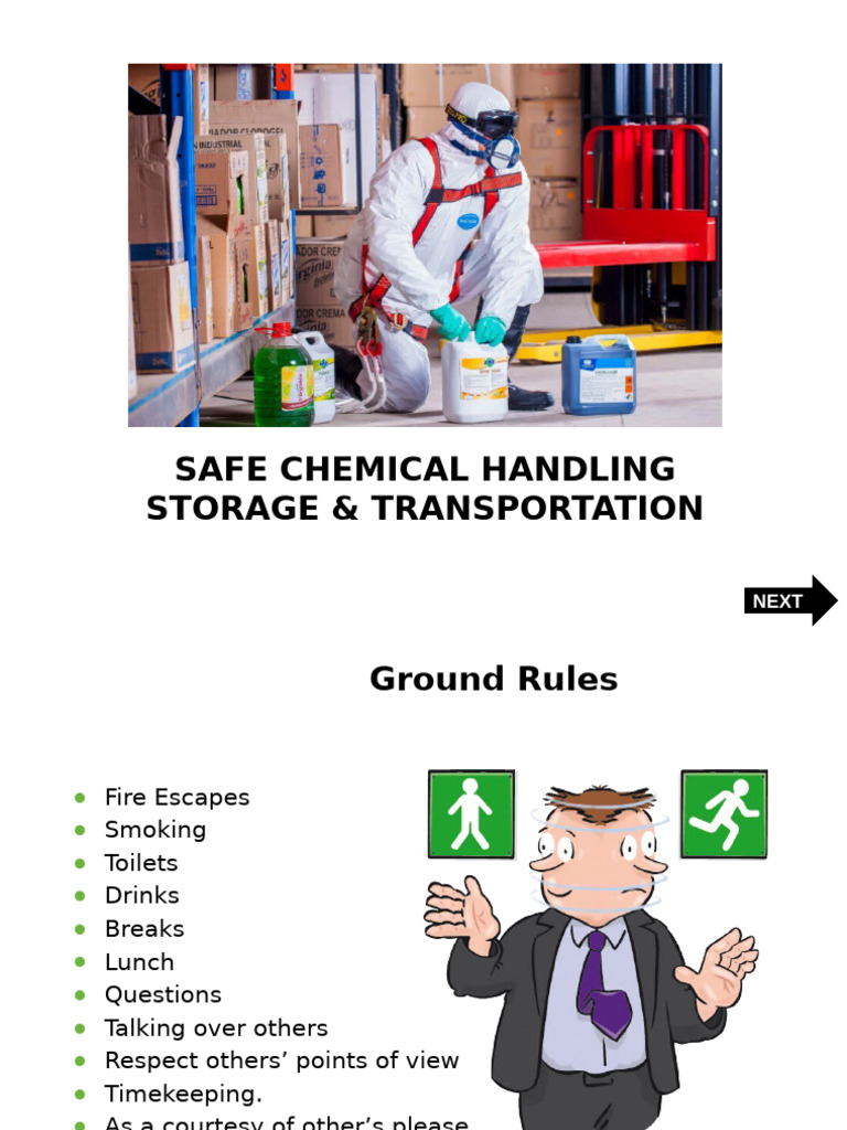 Hazardous Chemical Handling Storage & Transportation | PDF | Hazards ...