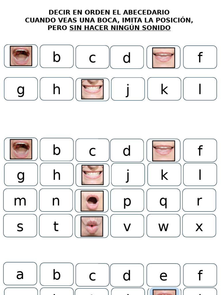 Abecedario Con Posiciones | PDF