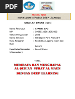 Contoh RPP Deep Learning PAI SD | PDF