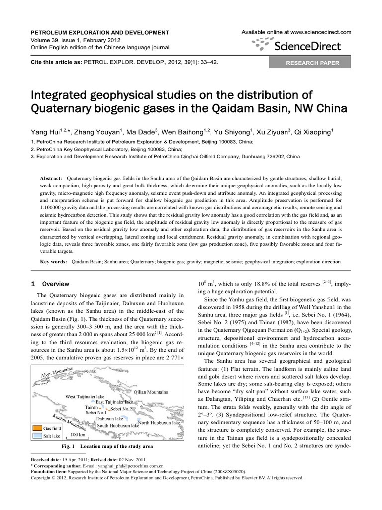 Integrated Geophysical Studies On The Distribution | PDF | Petroleum ...