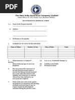 New India Shopkeepers Insurance Proposal Form | PDF | Insurance | Business