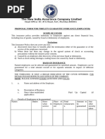 Professional Indemnity Proposal Form | PDF | Insurance | Professional ...