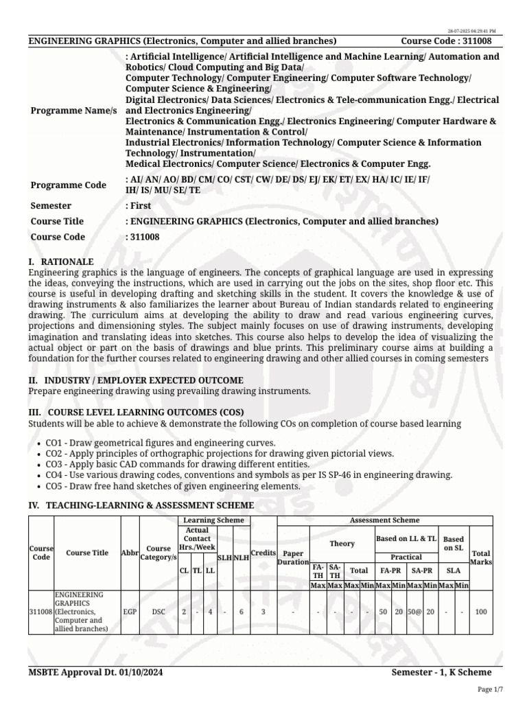 Engineering Graphics | PDF | Engineering | Technical Drawing