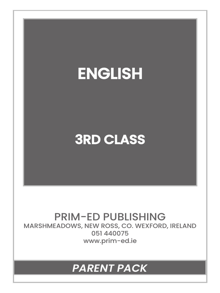 3rd Class English | PDF | Word | English Language