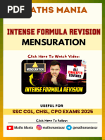 Class 10 Mensuration Formulas Guide | PDF