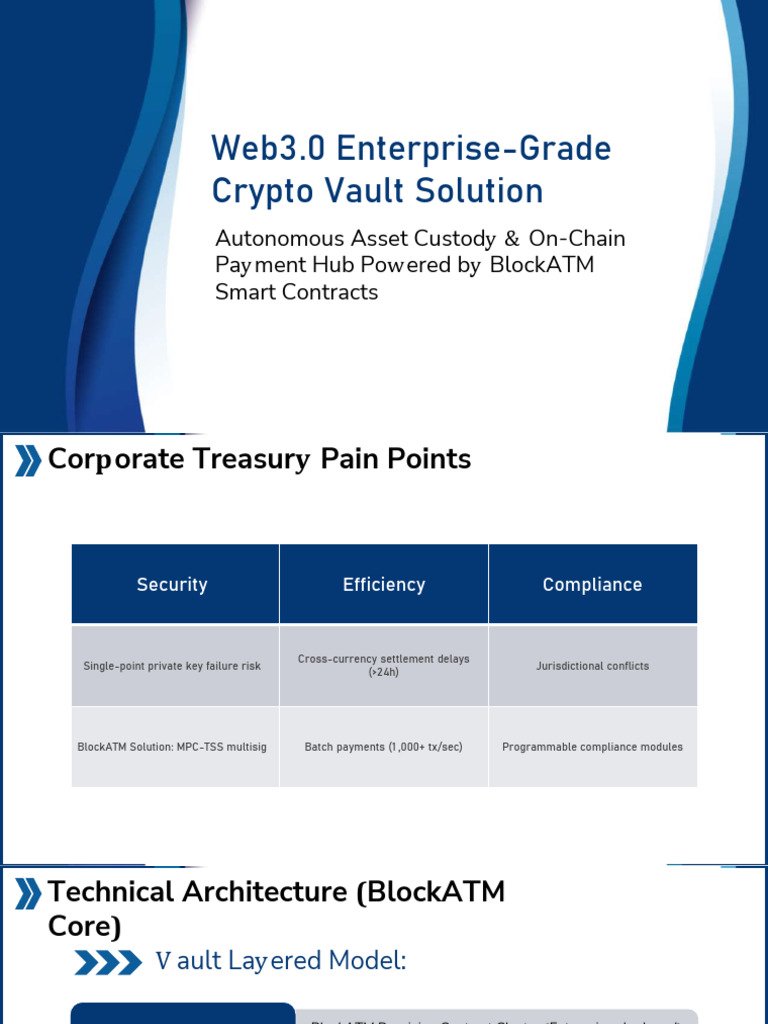 Web3.0 Enterprise-Grade Crypto Vault Solution | PDF | Cryptocurrency ...